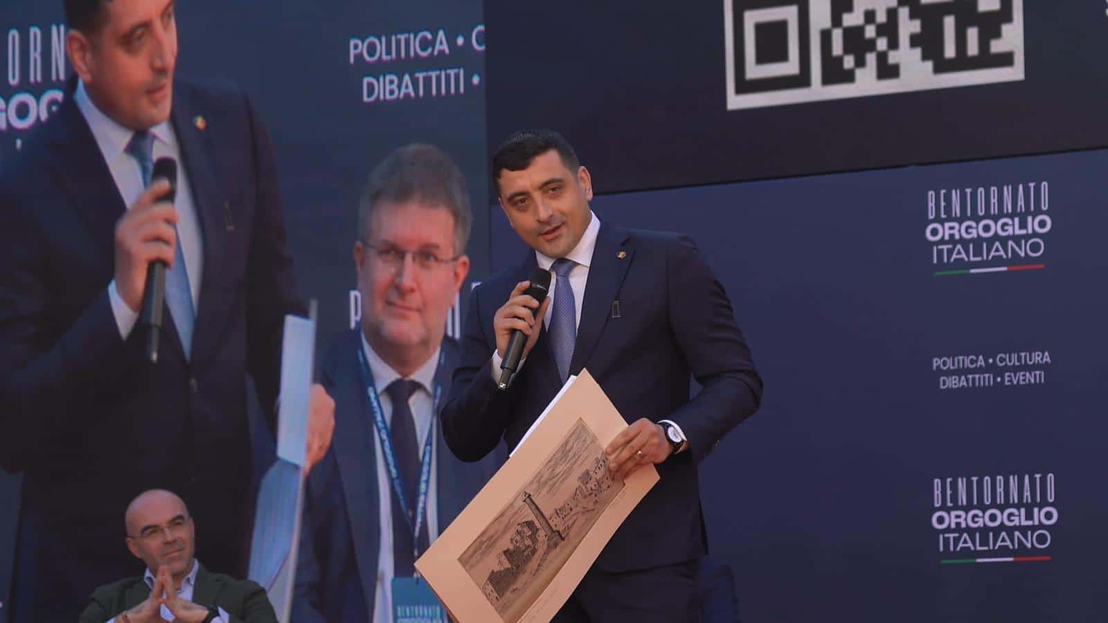 George Simion a susținut un discurs în Italia despre Europa pe care ...